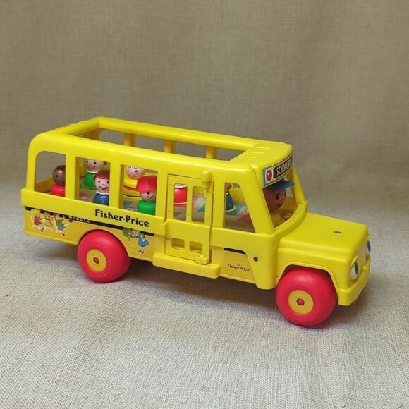 Fisher-Price | Toys | 4 Vintage 965 Fisherprice School Bus 192 W ...